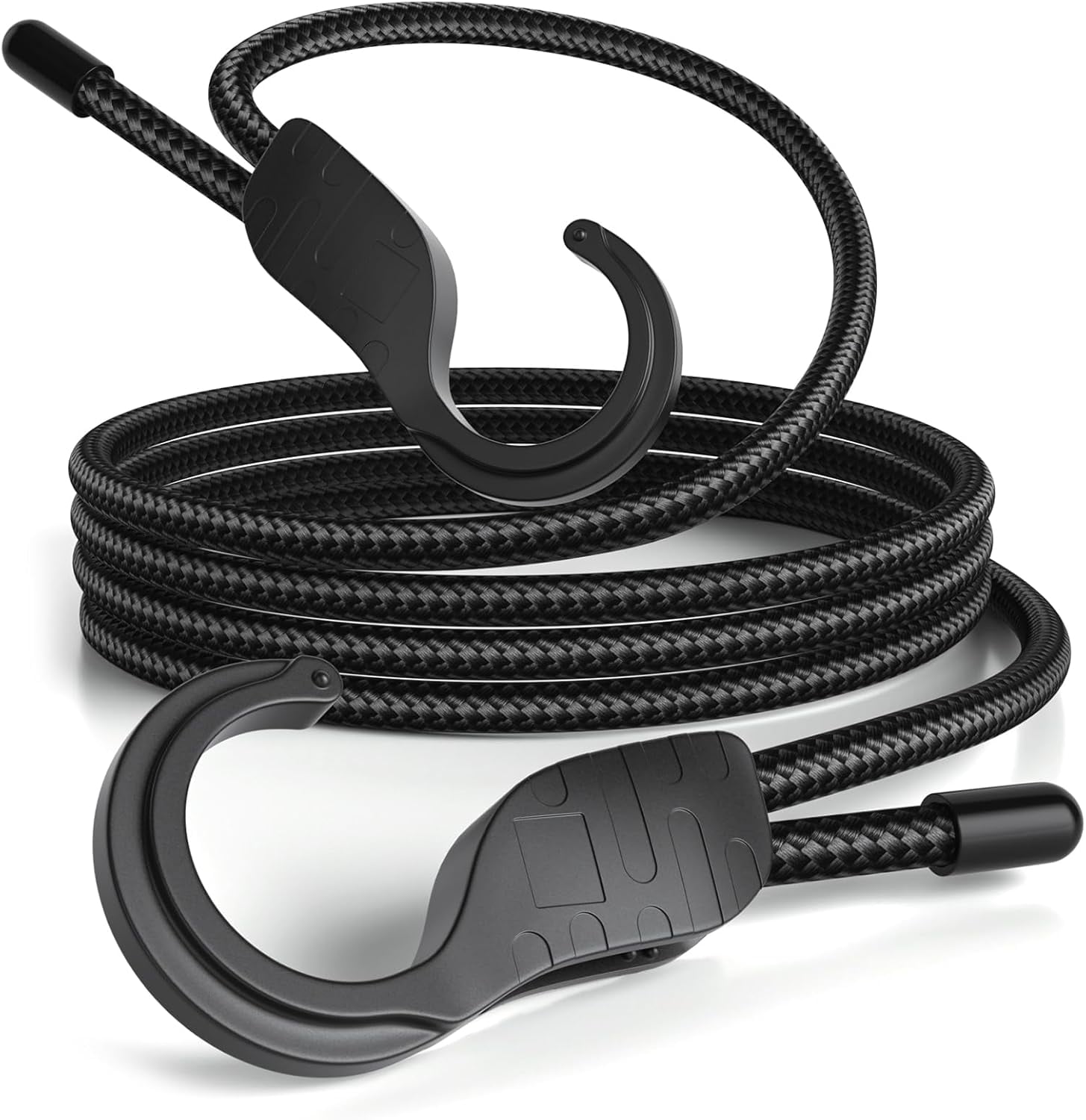 8-Pack Bungee Cords with Steel Hooks, 12" 18" 24" 36" Multi-Size Set ...