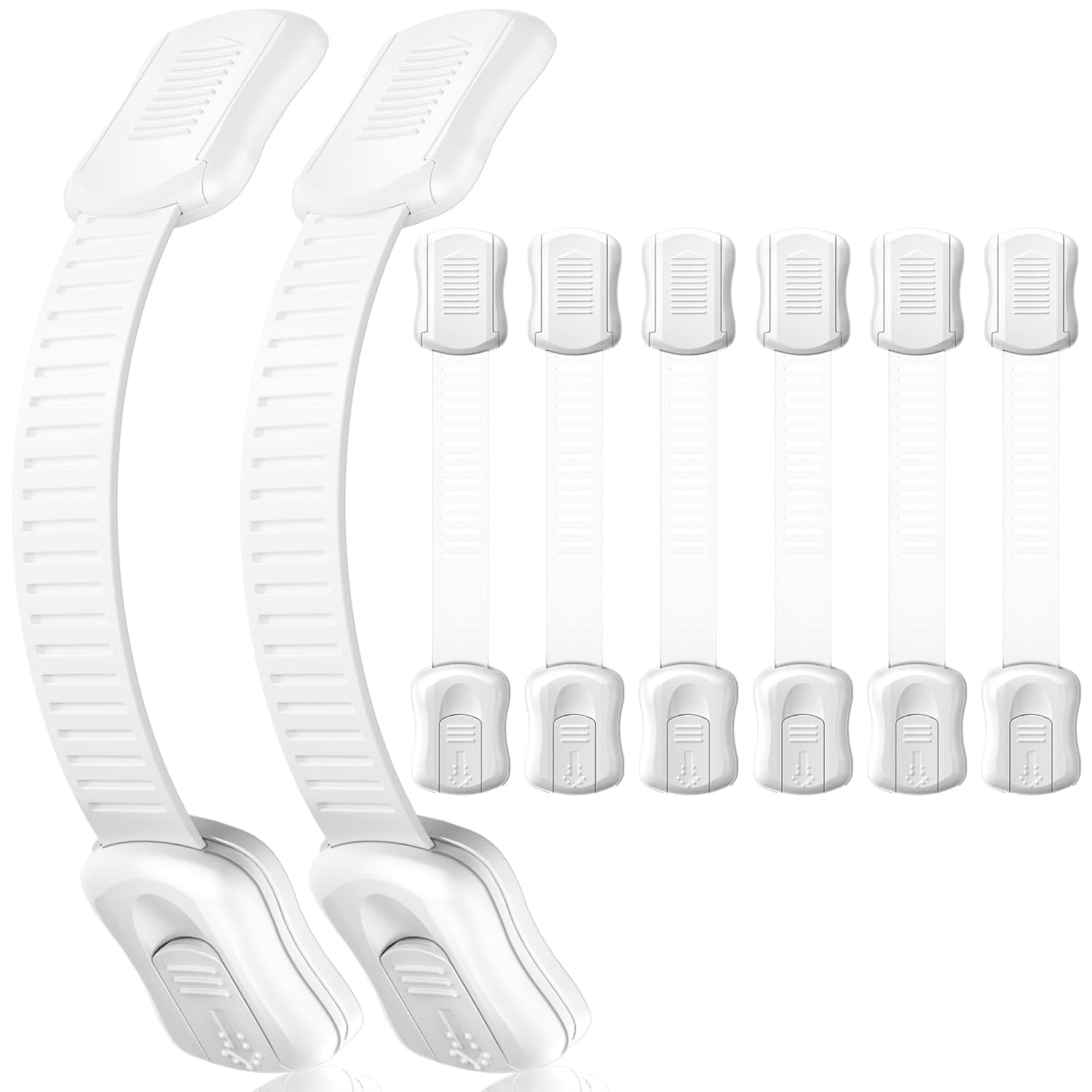 8-Pack Cabinet Locks Baby Proofing - Child Proof Drawer Locks, Multi ...