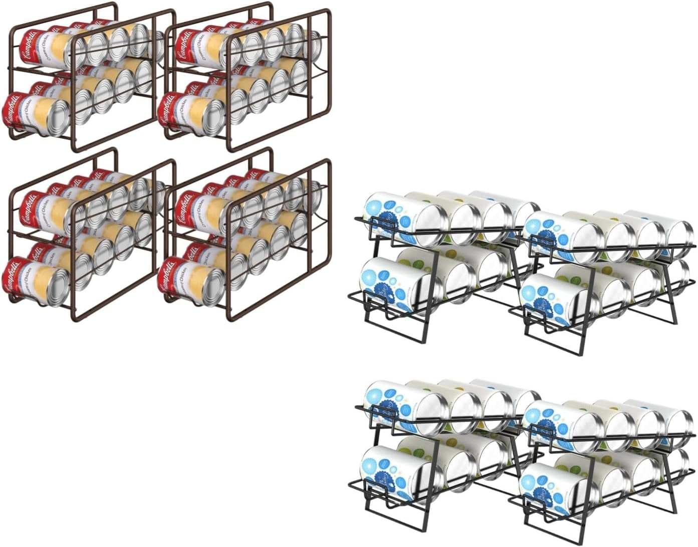 8 Pack Can Dispenser Rack, Soda Can Dispenser Rack Cans Food Storage ...