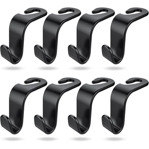 8 Pack Car Seat Back Storage Hooks, Universal Auto Seat Hanger ...