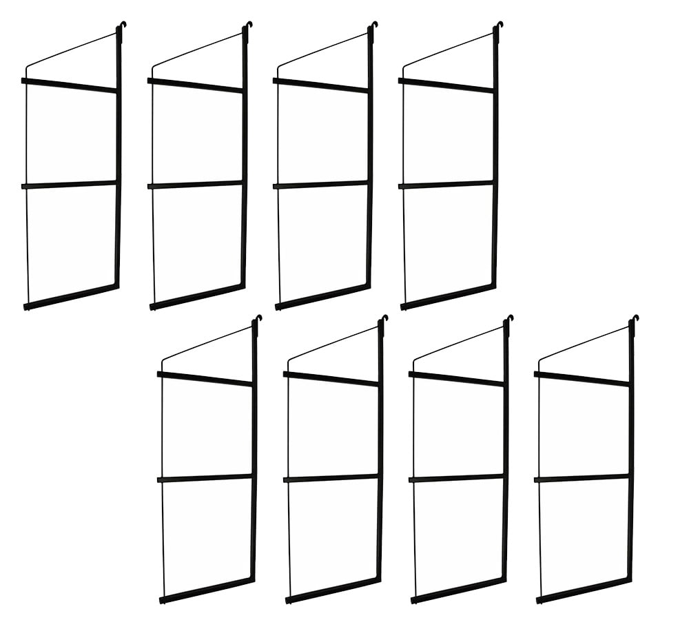 (8 Pack) Cargo Shipping Container Shelving Bracket, 3 Levels, 24" (D) x ...