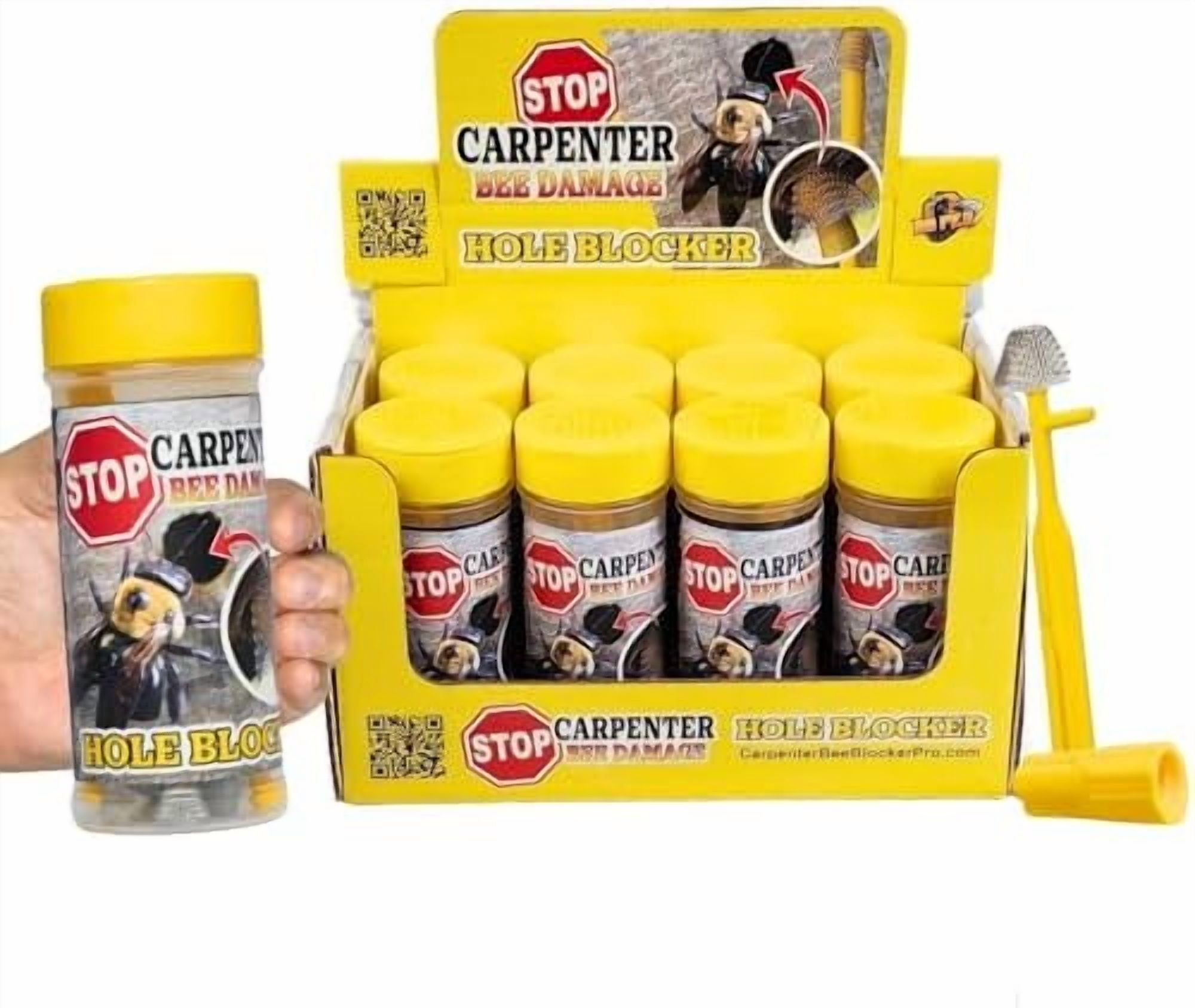 8-Pack Carpenter Bee Blocker Case — Patented Trap & No-Spray Repellent ...