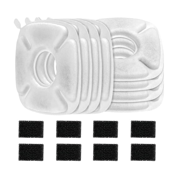 8 Pack Cat Water Fountain Replacement Filter & Pre-Filter Sponges for ...