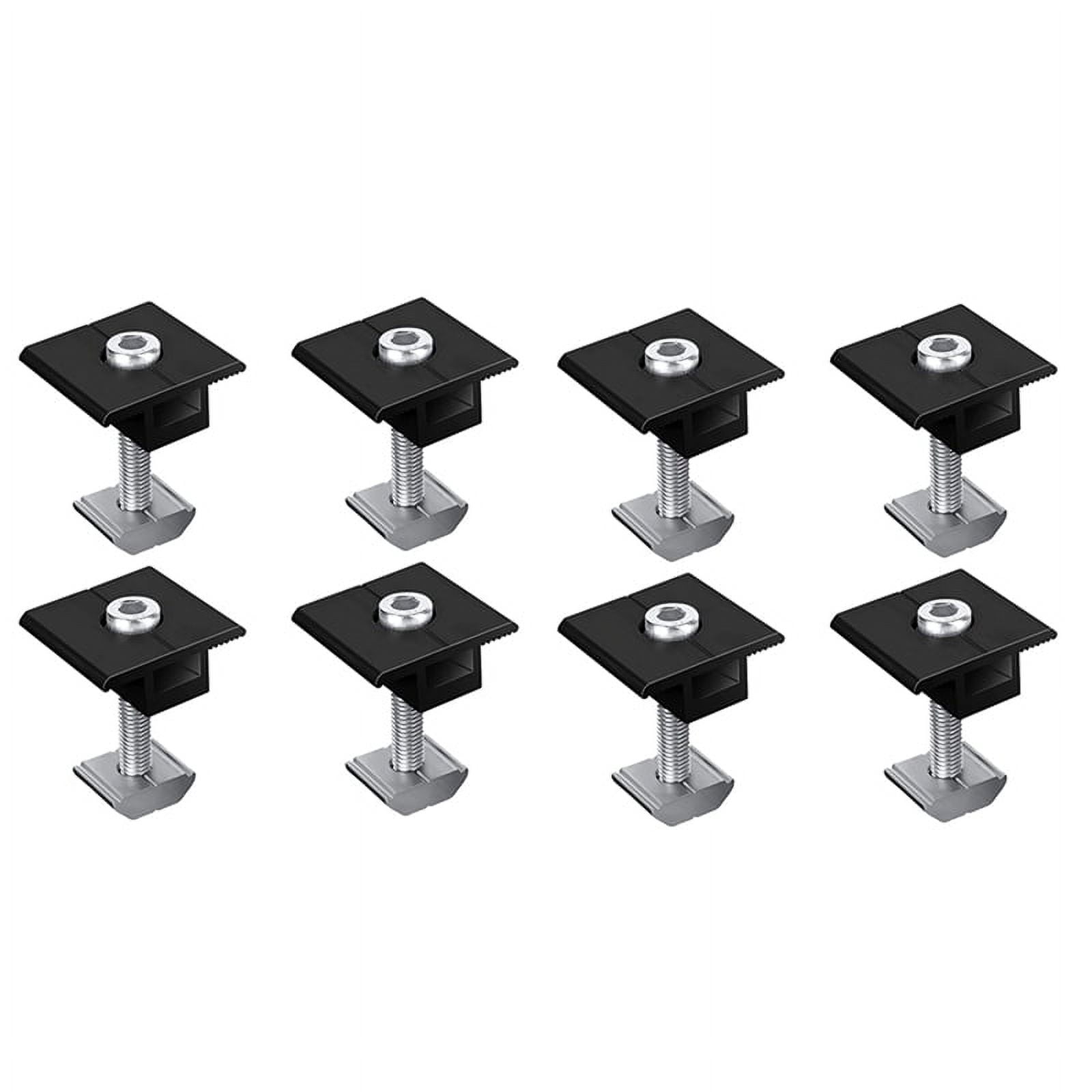 8 Pack Centre Clamp 30mm Black T-Shaped Centre Clamp Photovoltaic ...