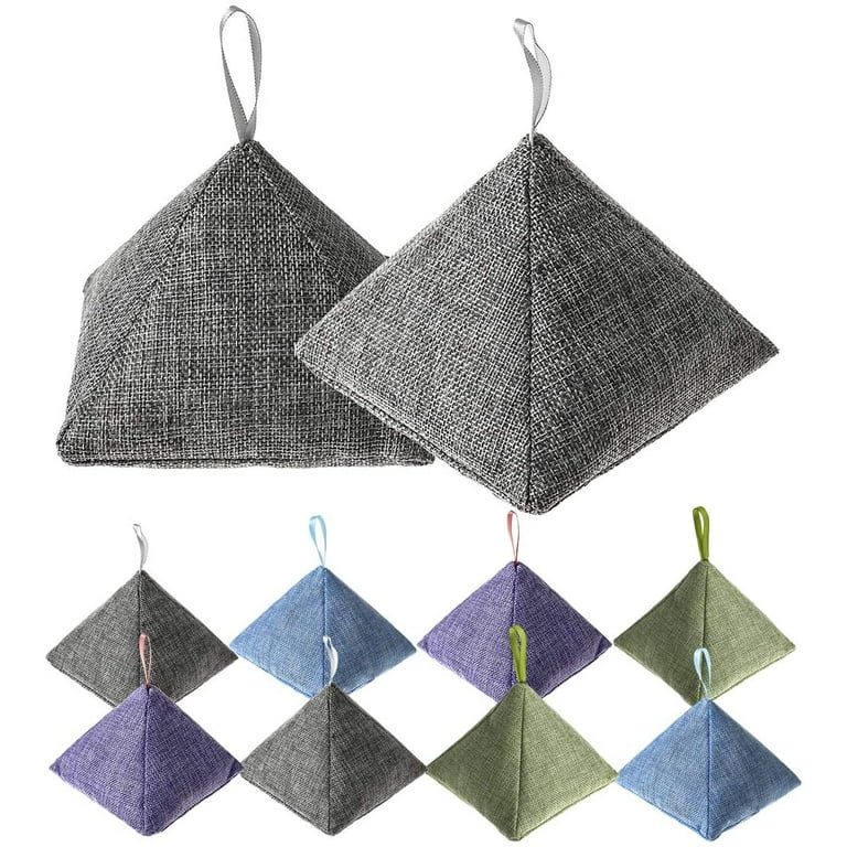 8 Pack Charcoal Bamboo Bags Natural Odor Absorber Moisture Absorber Deodorizer Pouches for Closet Control Walmart