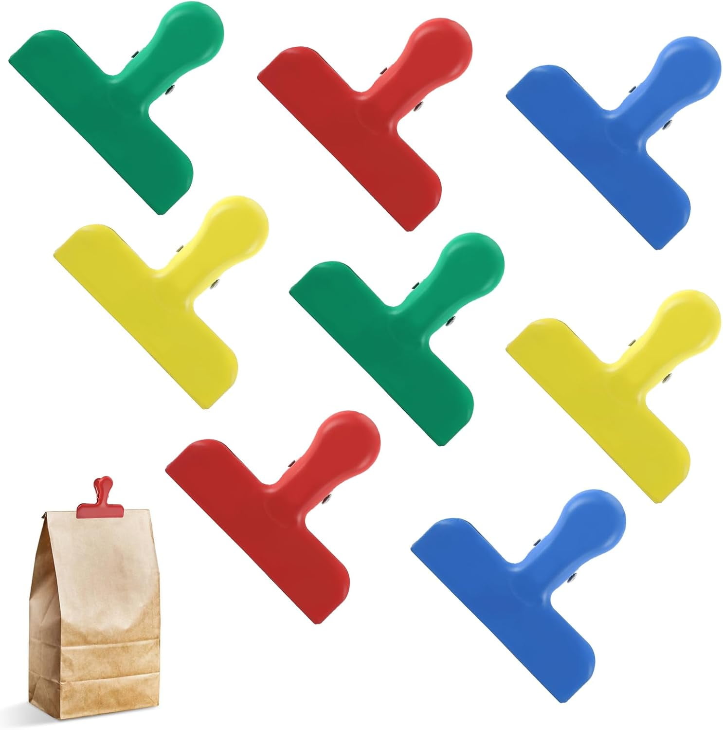 8 Pack Chip Clips Bag Clips Food Clips Wide Open Bag Clips for Food ...