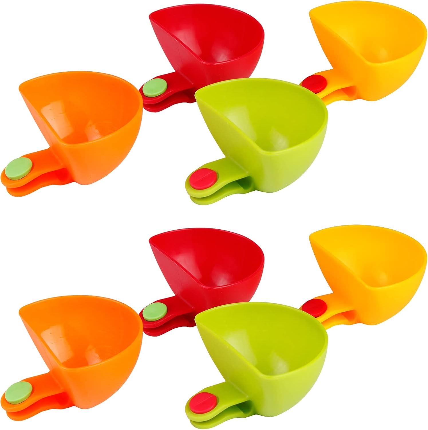 8-Pack Chip and Dip Serving Set – Kids Snack Time Cups for Dipping ...