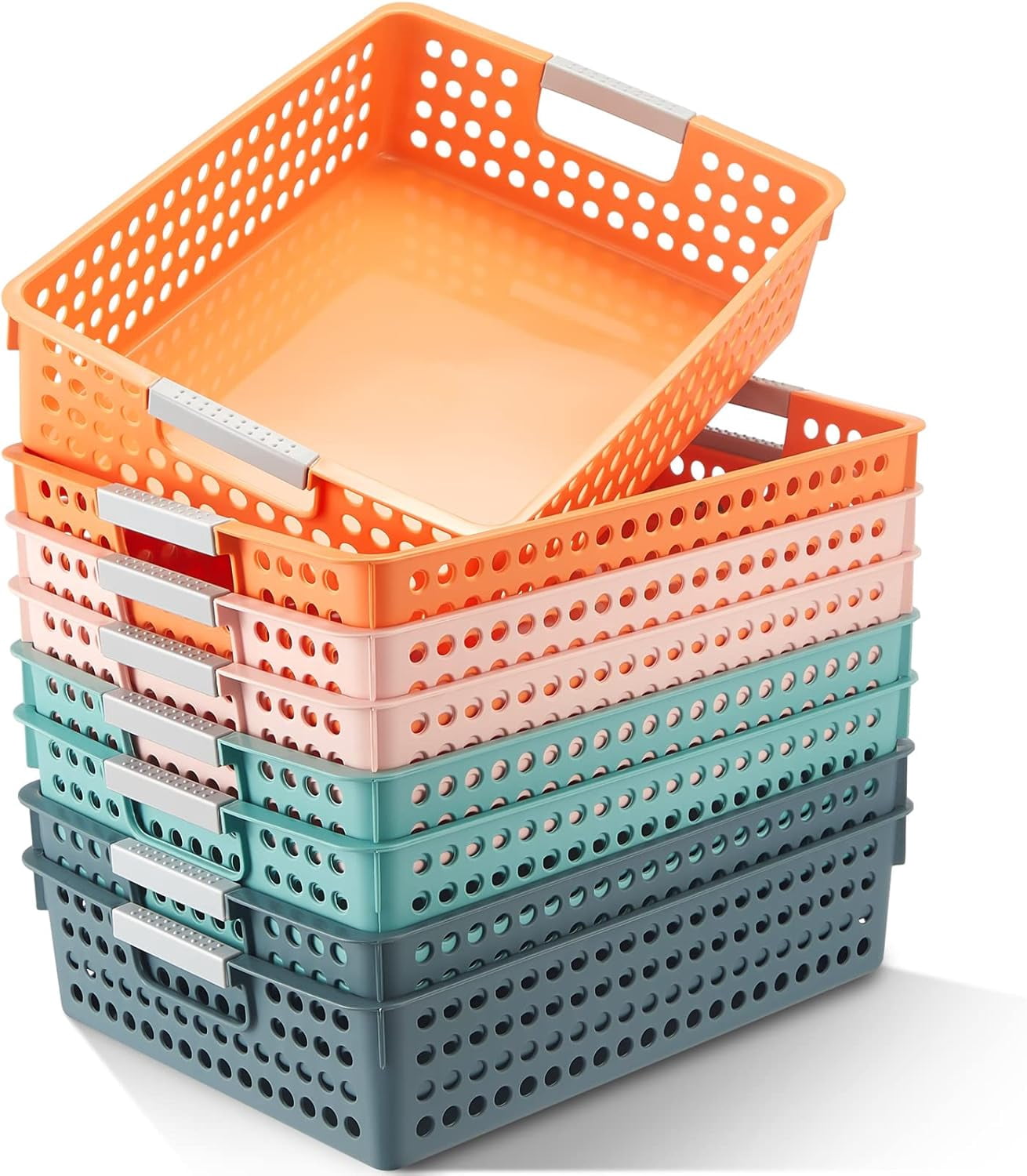 8 Pack Classroom Paper Trays 14''x10'' Hold A4 Paper Toy Handicrafts ...