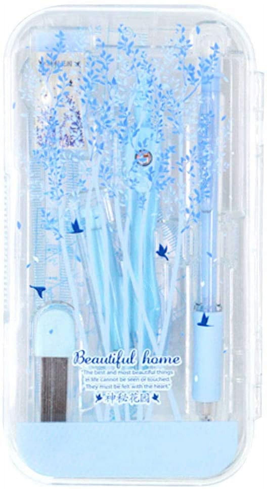 8 Pack Compass Set With Protractor Rulers Pencil For Math Geometry ...