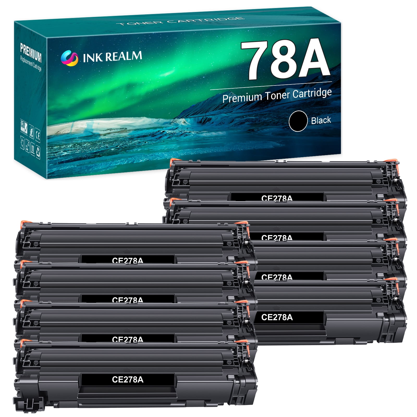 8-Pack Compatible 78A Toner for HP CE278A 78A P1606dn 1536dnf MFP ...