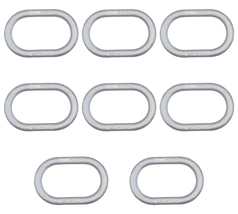 8 Pack Crosby A-342W 1/2 Inch Oblong Master Link for Chain & Wire Rope ...