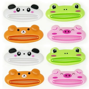 Set of 4 EZ Plastic Tube Squeezers, Toothpaste Dispenser, Bathroom ...