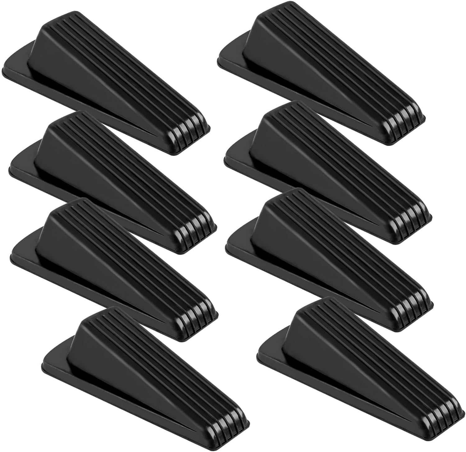 8 Pack Door Stoppers for Bottom of Door, 4.8x2.2x1.3in Door Stops ...