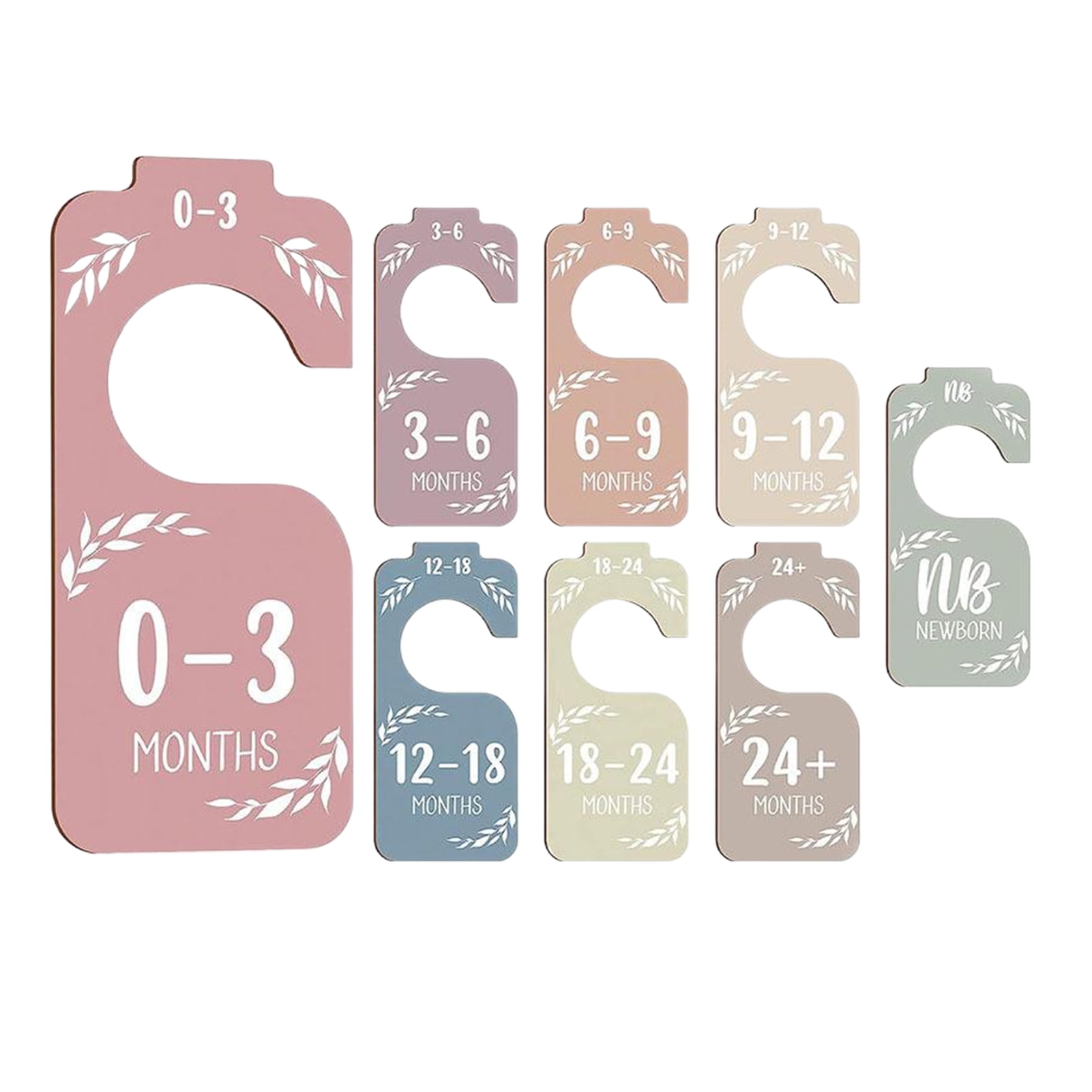 8-Pack Double-Sided Wooden Closet Dividers - Colorful Numbered Shelf ...