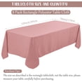 8 Pack Dusty Tablecloth 70 x 120 Inch Premium Rectangle Table Covers ...