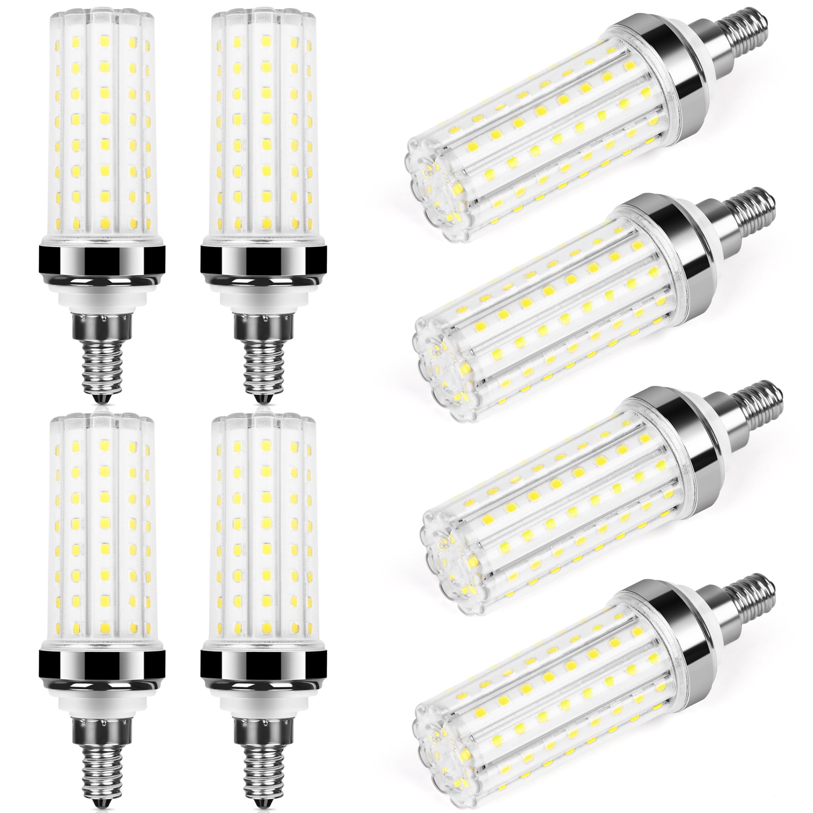 8 Pack E12 LED Bulb, LED Corn Light Bulb 150w Equivalent 1500 Lumen ...