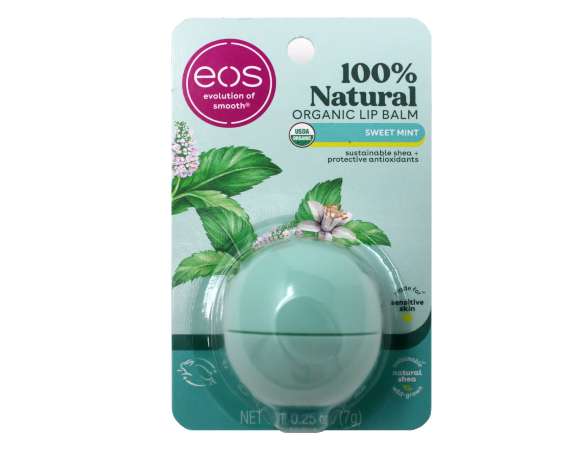 8 Pack Eos Smooth Sphere Evolution Lip Balm Sweet Mint Flavor .25Oz ...