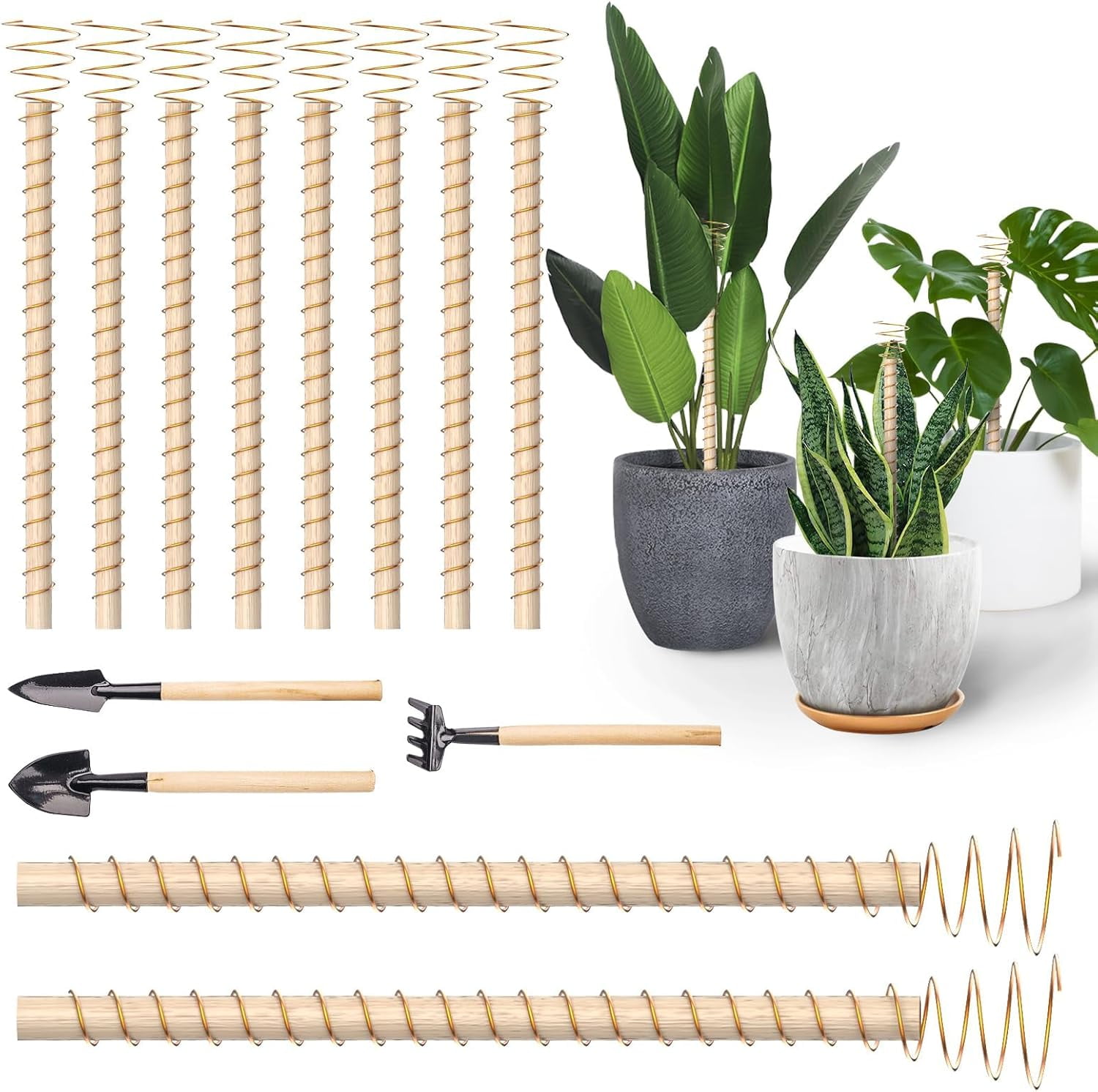 8 Pack Electroculture Garden Plant Stakes,12inches 99.9% Pure Copper ...