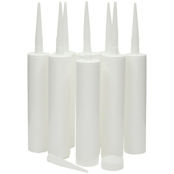 8 Pack Reusable Empty Caulking Tubes - 11-Ounce Sealant Applicator for ...