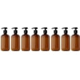 8 Pack Empty Lotion Pump Bottles 500ml, Transparent PET Plastic Soap ...