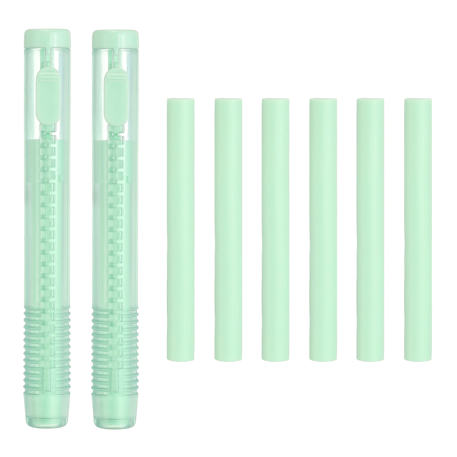 8 Pack Erasers, Sliding Retractable Eraser Push Pull Cute Pencil ...
