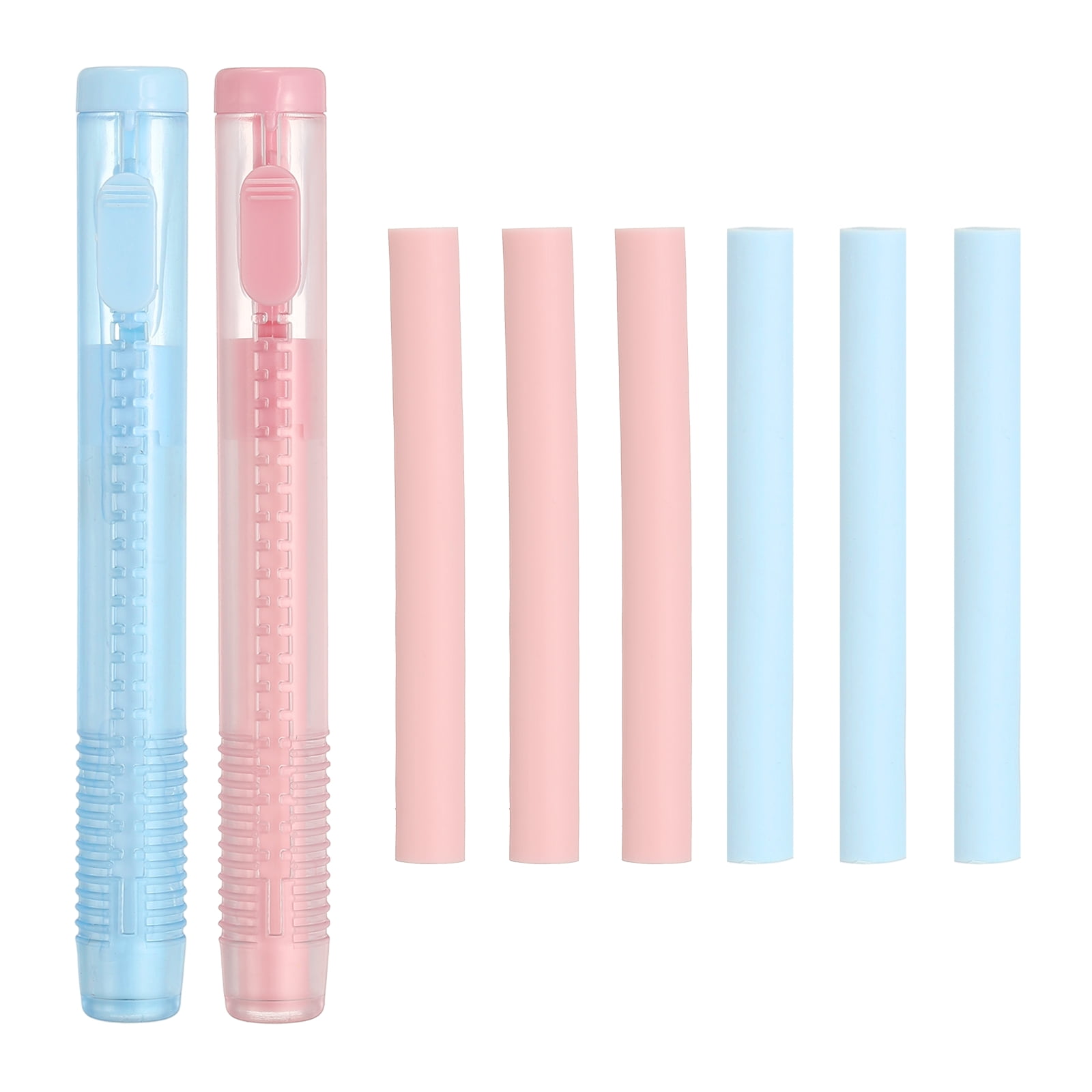 8 Pack Erasers, Sliding Retractable Eraser Push Pull Cute Pencil ...