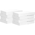 8 Pack Extra Large Gift Boxes with Lids, 17 x 11 x 2.4 Inches White ...