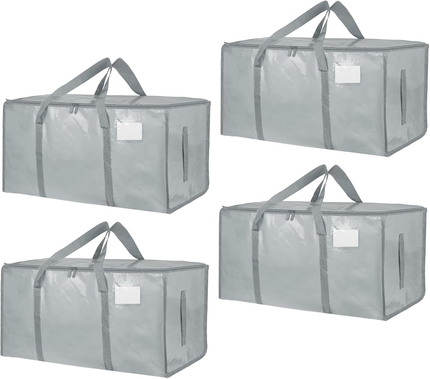 8 Pack-Extra Large Heavy Duty Moving Bags - Waterproof Storage Totes ...