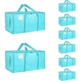 8 Pack-Extra Large Heavy Duty Moving Bags - Waterproof Storage Totes ...