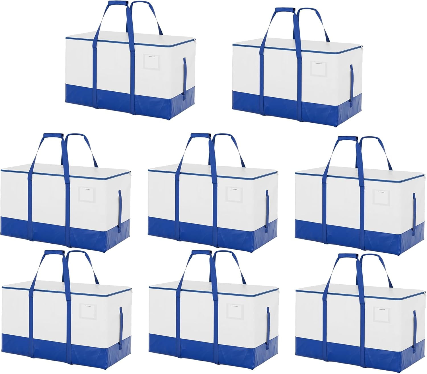 8 Pack Extra Large Moving Bags, Heavy Duty Storage Packing Tote for ...