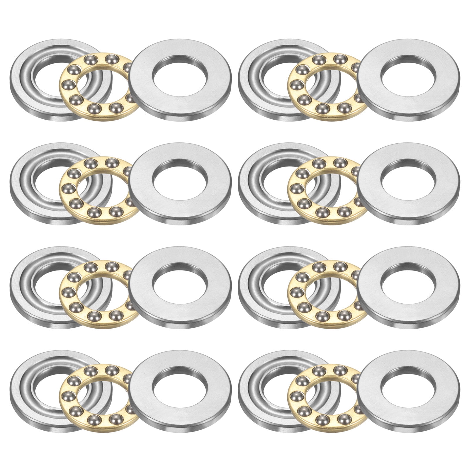8 Pack F10-20M Thrust Ball Bearings, 10mm x 20mm x 7mm Miniature Thrust ...