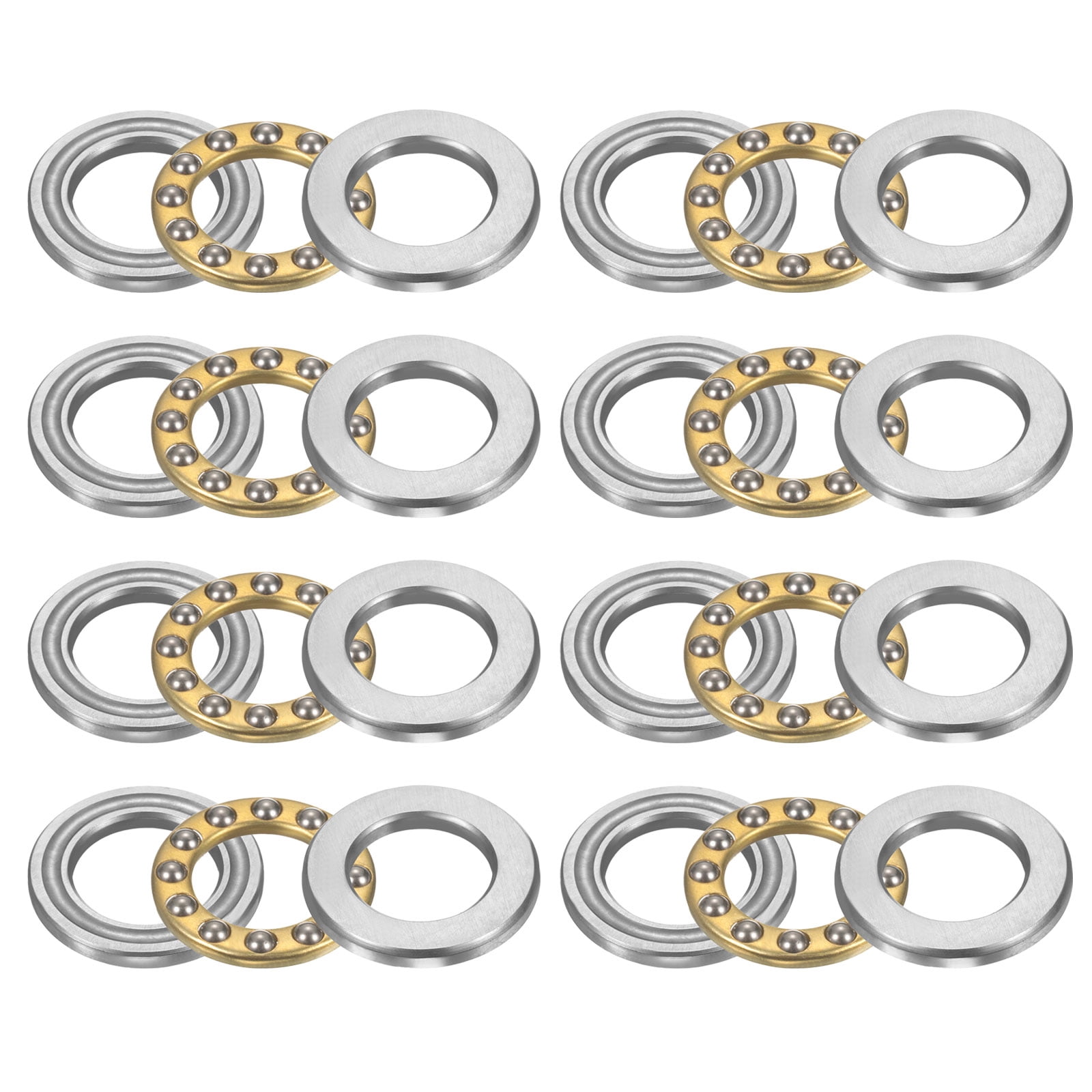8 Pack F12-20M Thrust Ball Bearings, 12mm x 20mm x 7mm Miniature Thrust ...