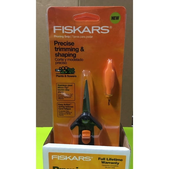 8 Pack FISKARS SS MICRO-TIP TRIMMING PRUNING SNIP New Model SAVE $ W ...