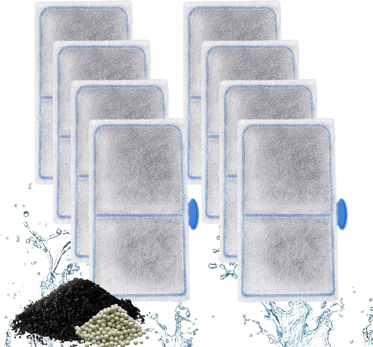 Driamor 8 Pack Filter Cartridges, Top Fin EF-S BF5 BETTAFLO, 4-Stage ...