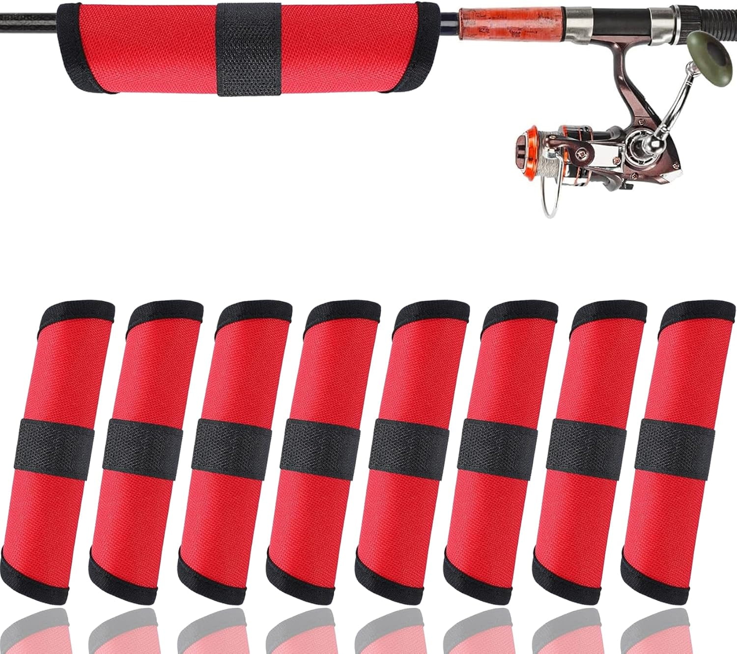 8 Pack Fishing Lure Covers 6" Lure Shield Rod Armour, Lure Wraps with ...