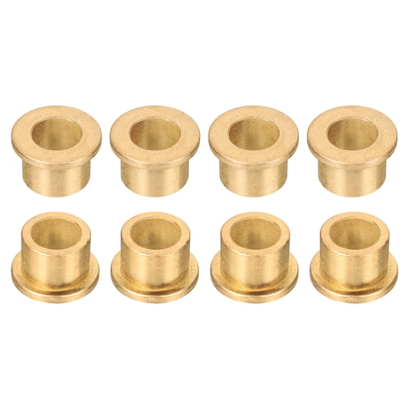 8 Pack Flange Sleeve Bearings, 14mm Bore x 20mm OD x 16mm Length, Self ...