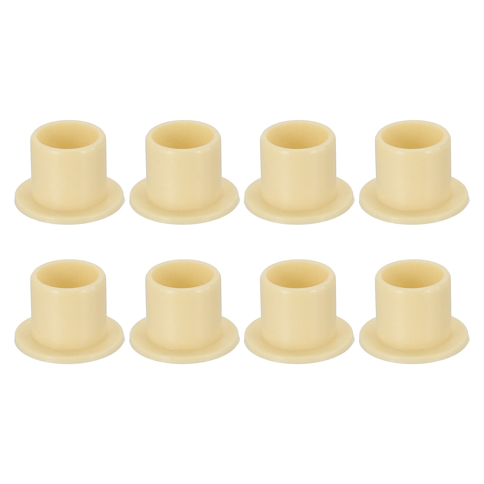 8 Pack Flanged Sleeve Bearing, Plastic Bushing ID 8mm x OD 10mm x ...