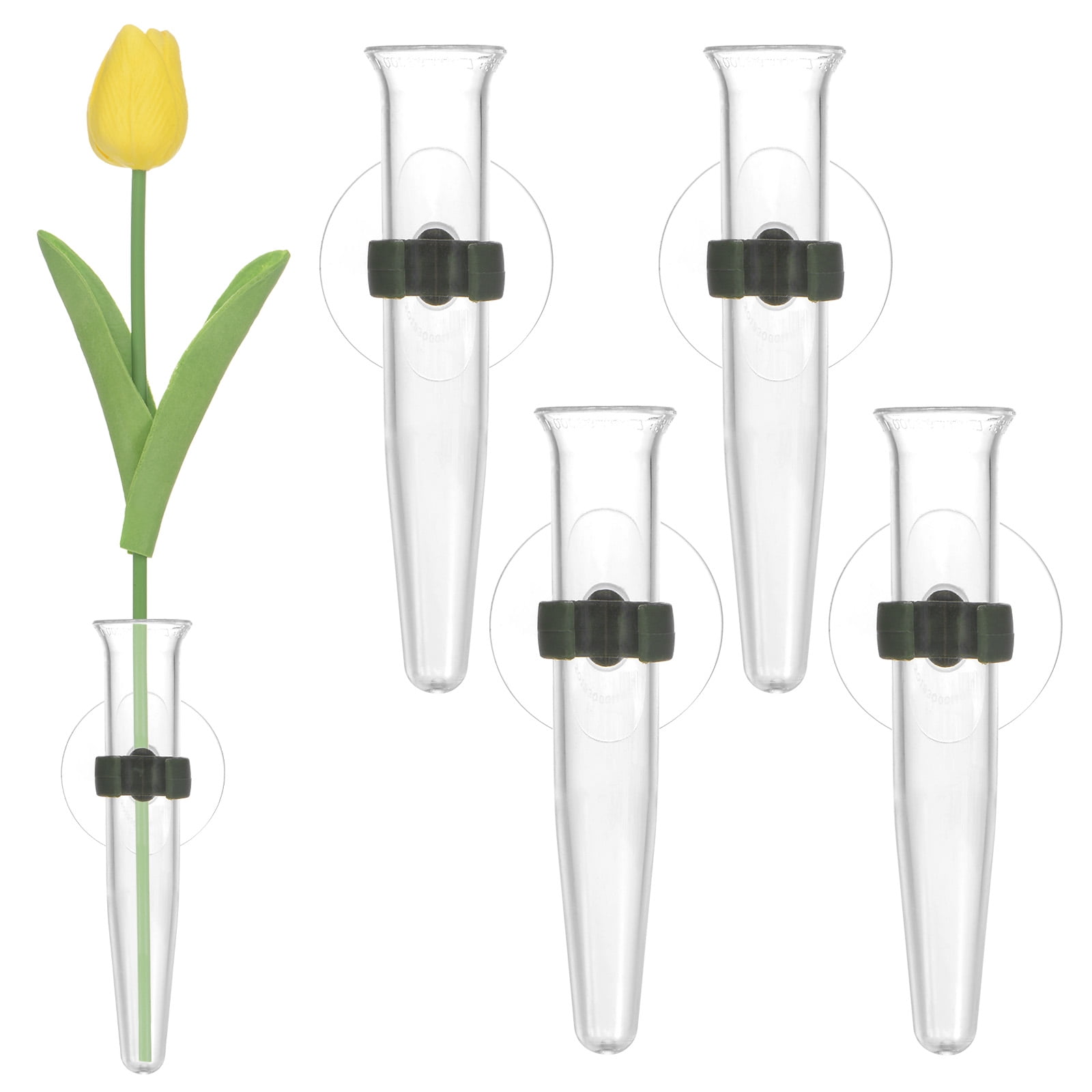 8 Pack Floral Water Tubes, 11cm Flower Tubes with Suction Cup ...