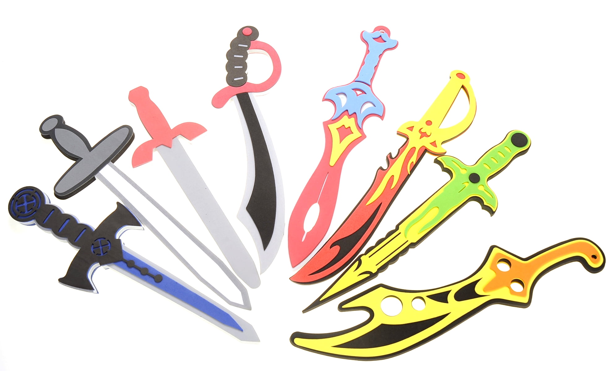 8 Pack Foam Swords Play Set PS005 - Walmart.com