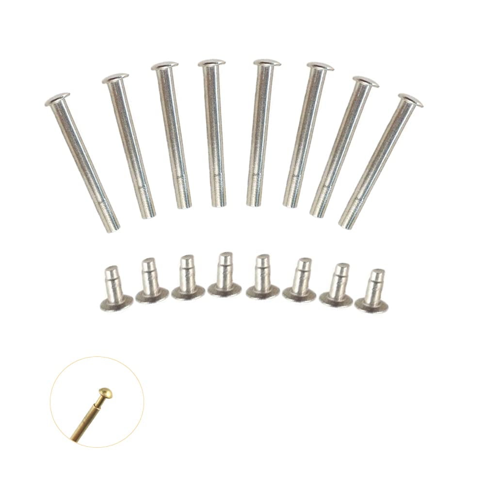 8 Pack Folding Hand Fan Axle Rivet Nail and Nut Repair Kit 25mm/1inch ...