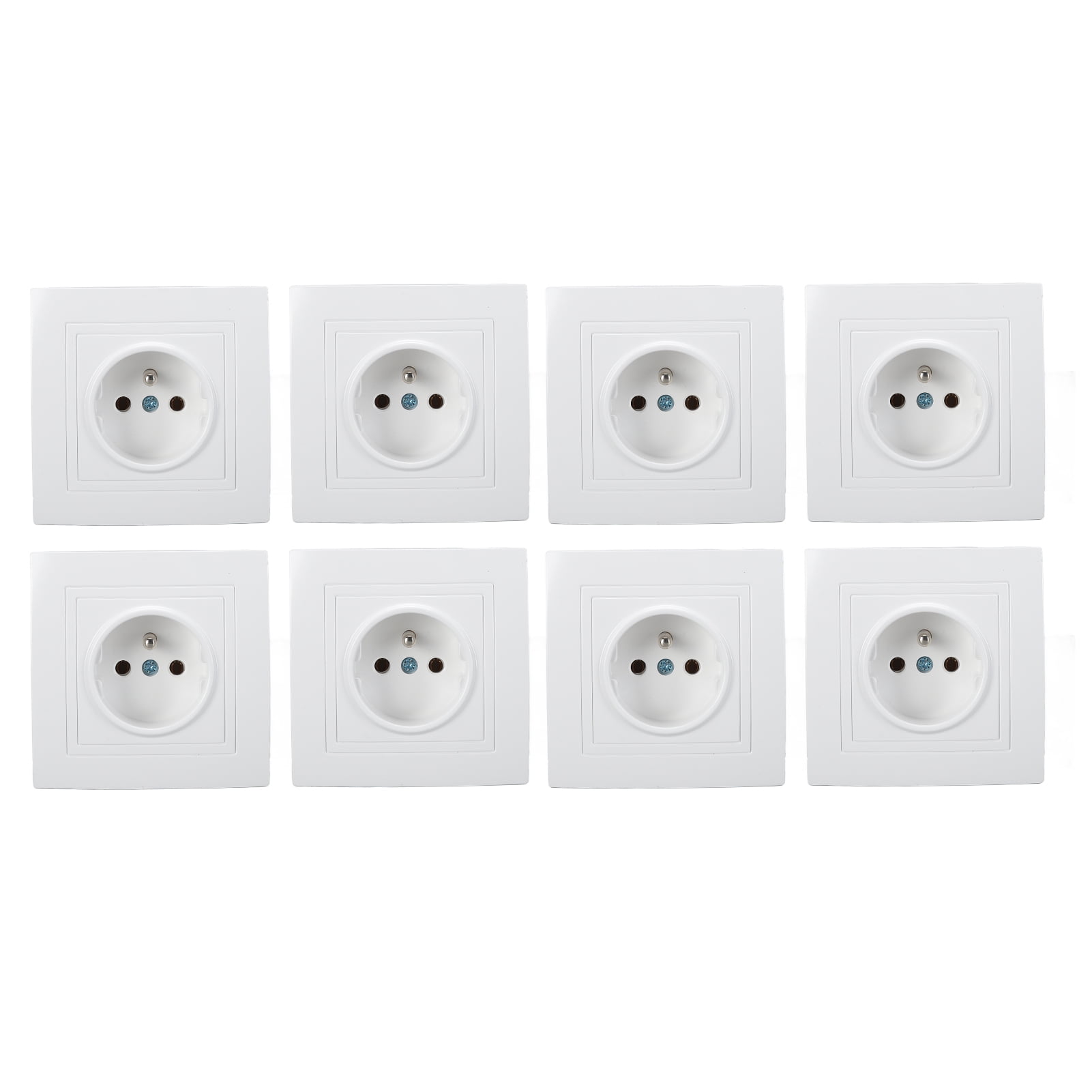 8-Pack French Standard 16A 220V Wall Mount Socket Outlets for Home ...
