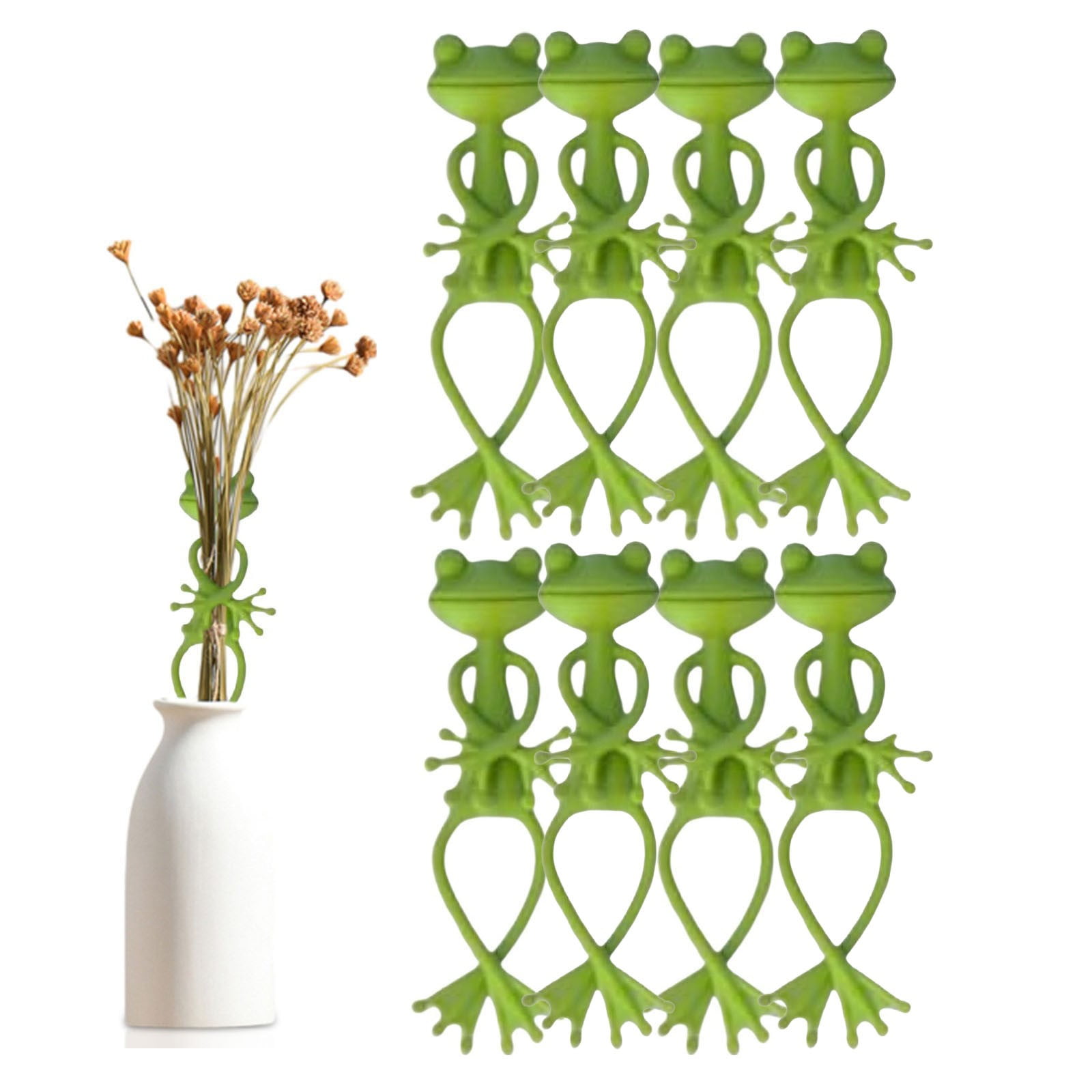 8-Pack Frog Design Plant Support Clips B - No-Damage Indoor Vine Wall ...