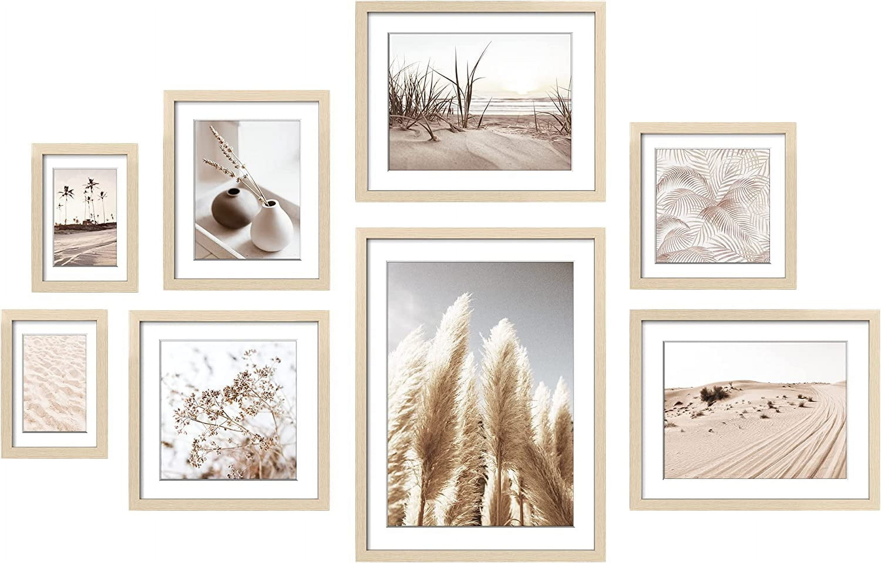 8 Pack Gallery Wall Frame Set Neutral Wall Art Decor,Picture Frames ...
