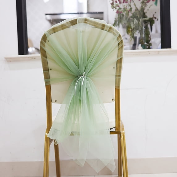 8-Pack Gauze Chair Back Covers for Elegant Event Decoration - Perfect ...