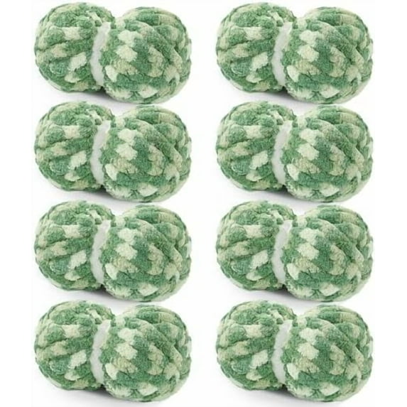 8 Pack Giant Chunky Yarn for Crocheting and Knitting - Super Bulky ...
