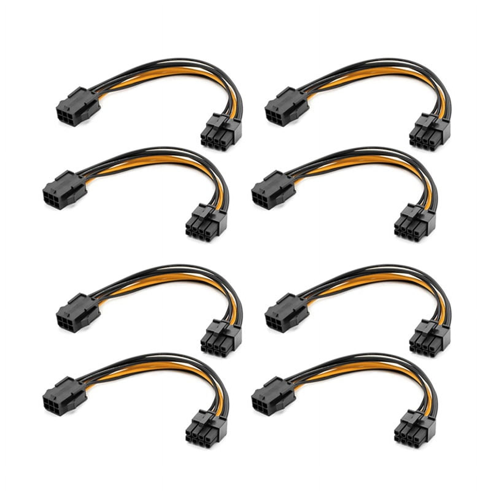 8 Pack Graphics Card 6 Pin to 8 Pin PCIe Adapter Power Cable (GPU Video ...