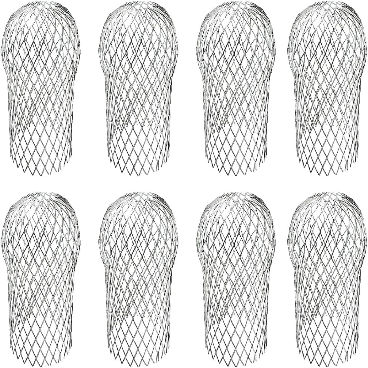 8 Pack Gutter Guards,6.7X3.5In Adjustable Aluminum Leaf Filter Strainer ...