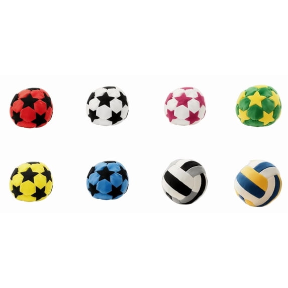 8-Pack Hand-Made Knitted Hackys Footbags SackSet - Crochet Footbag for ...