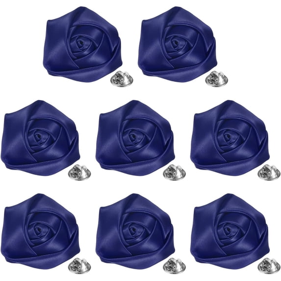 8-Pack Handmade Flower Brooch Button Pins for Men Suits, Formal ...