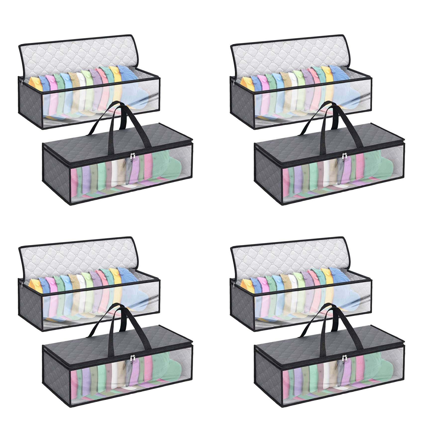 8 Pack Hat Storage Bag for Baseball, Caps Organizer Case Holder Rack ...